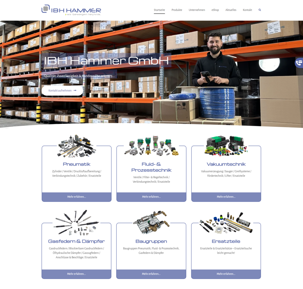 Neue IBH-Website - IBH Hammer